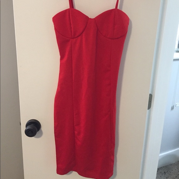 SHEIN | Dresses | Sexy Red Bodycon Dress Medium New | Poshmark